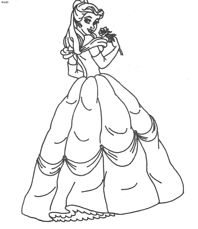 Gambar Princess Coloring Pages Kids Free Printable Mewarnai Cinderella ...