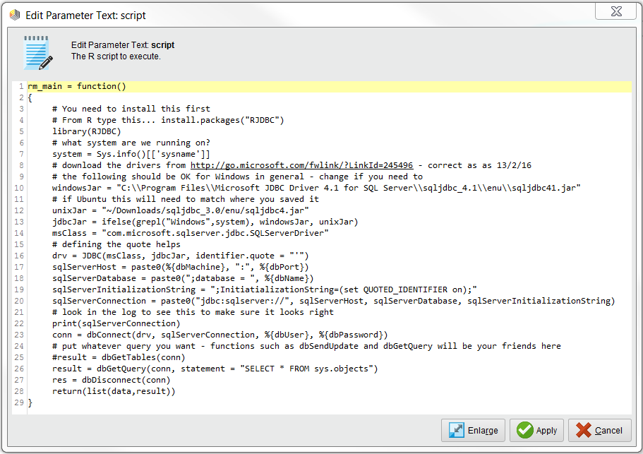Data Science With RapidMiner: Reading from a SQL Server database