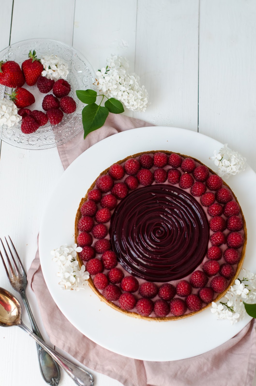 Tarte Very framboises - Cerise et Praline
