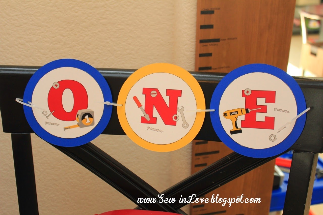 Sew In Love: Luke's Handyman Birthday Party!