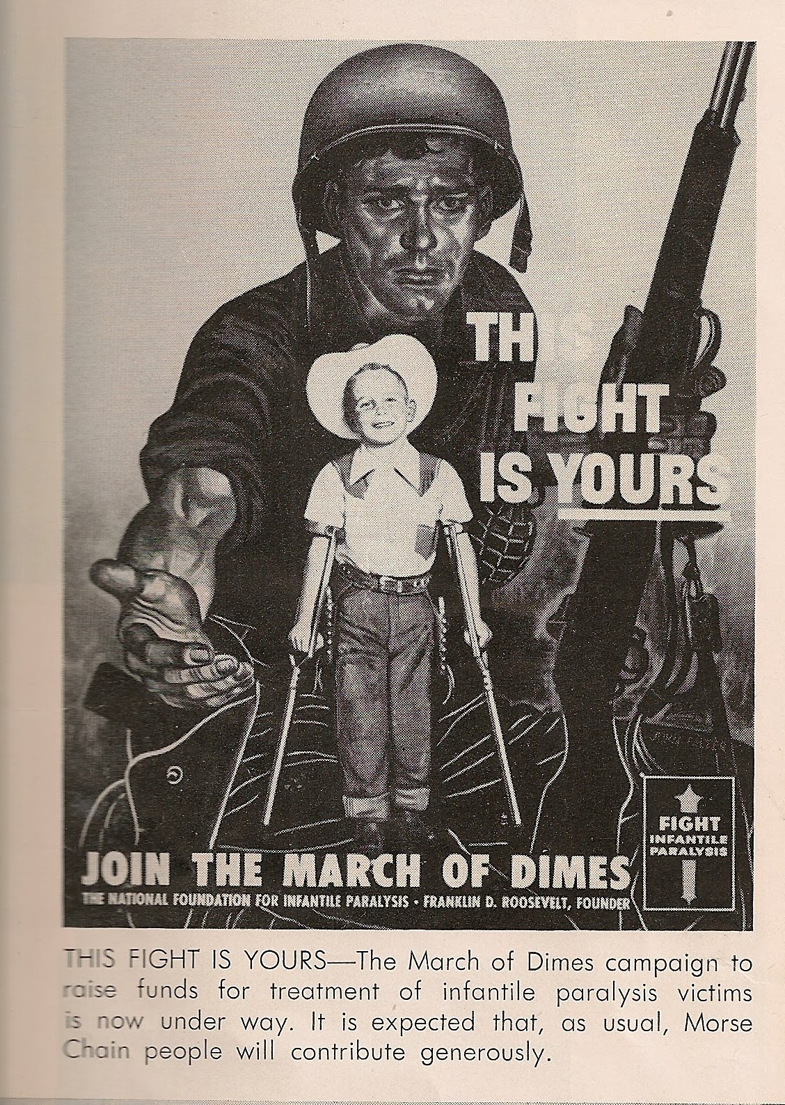 Growing up in Willow Creek: Wordless Wednesday - March of Dimes Ad 1951