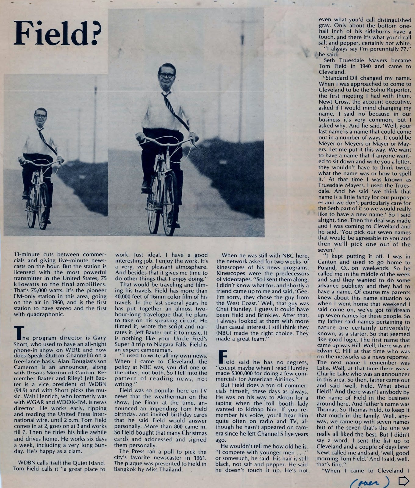 Cleveland Classic Media: Tom Field-Cleveland Sunday Magazine (Plain ...