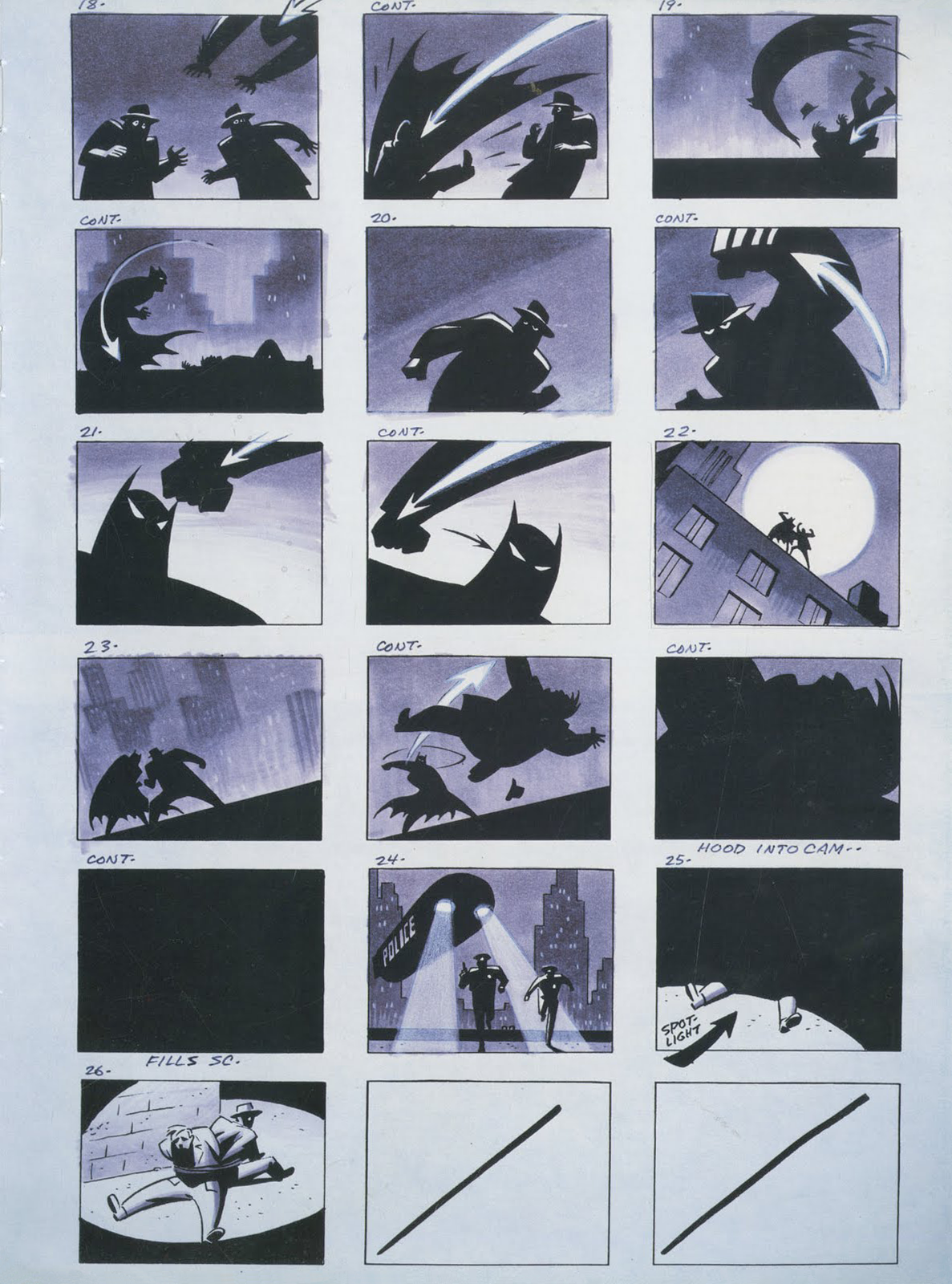 Living Lines Library: Batman (TV Series 1992–1995) - Storyboards