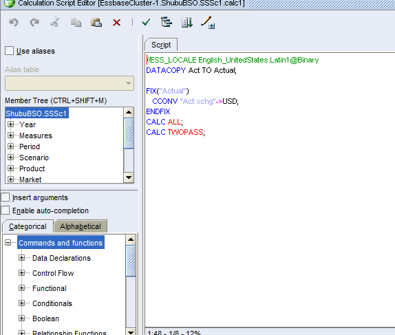 Designing and Building currency conversion application in Essbase - Hyperion | Shubu