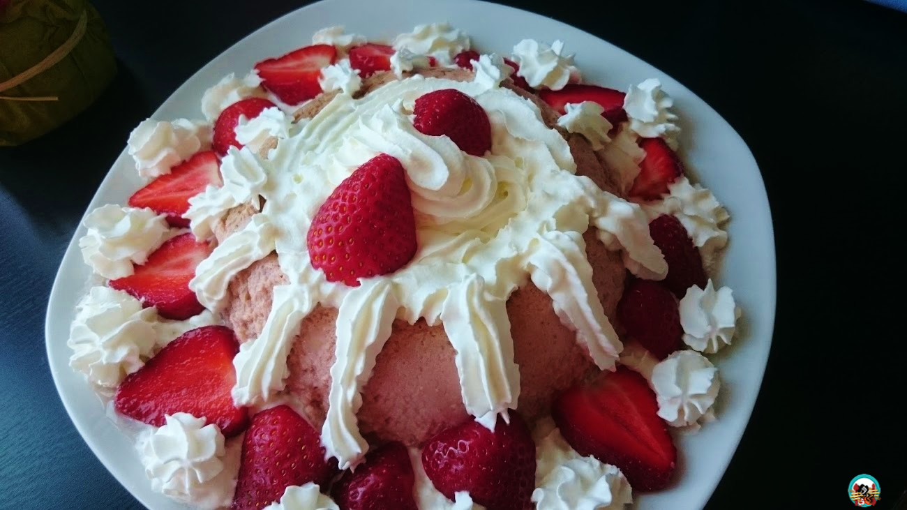 Flan de fresas al microondas - ¡Huele Bien!