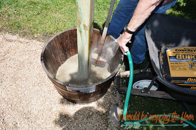DIY Sturdy Planted Posts | i should be mopping the floor DIY Sturdy Planted Posts | i should be mopping the floor