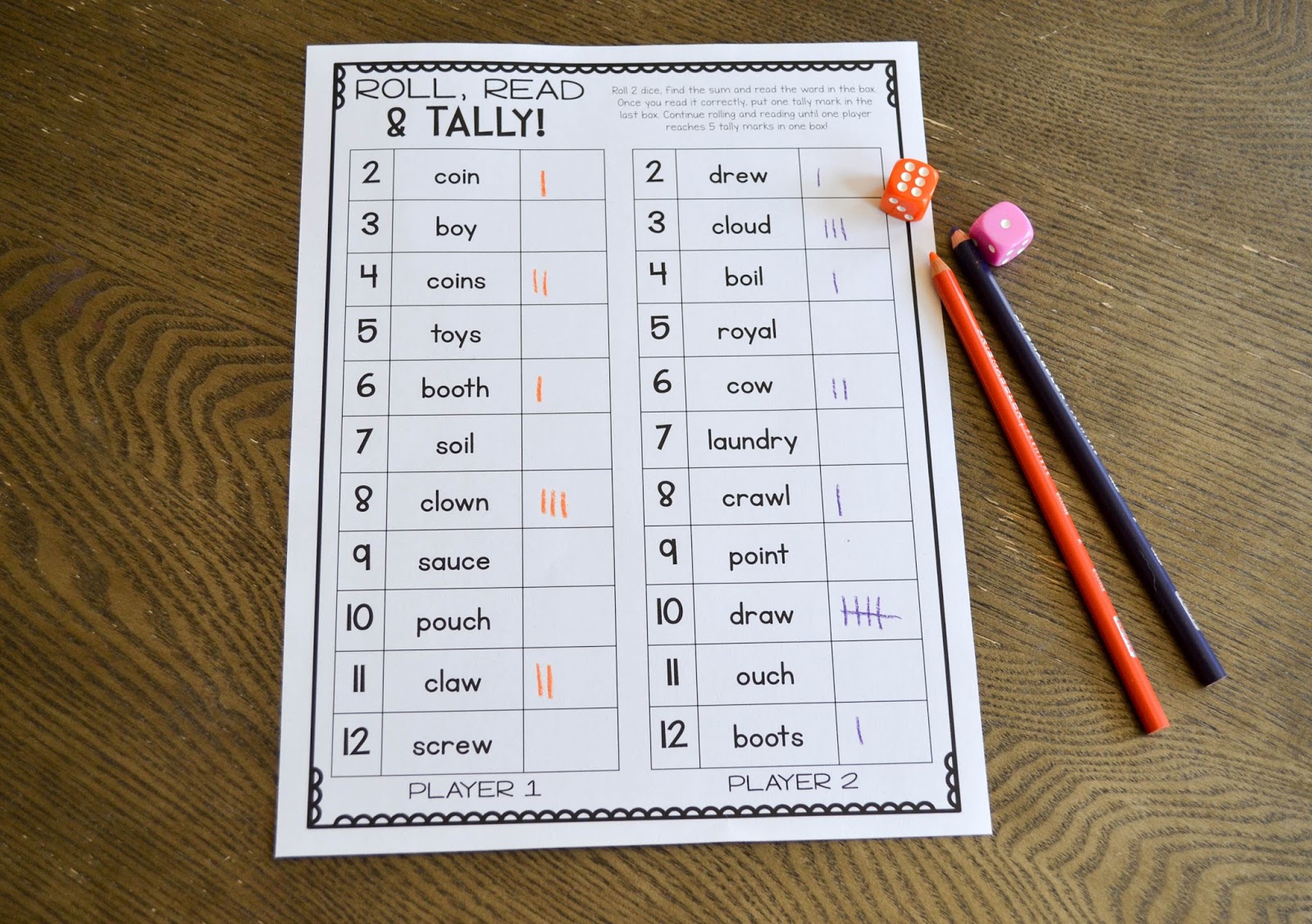 Diphthongs Activities and Games - Susan Jones Teaching