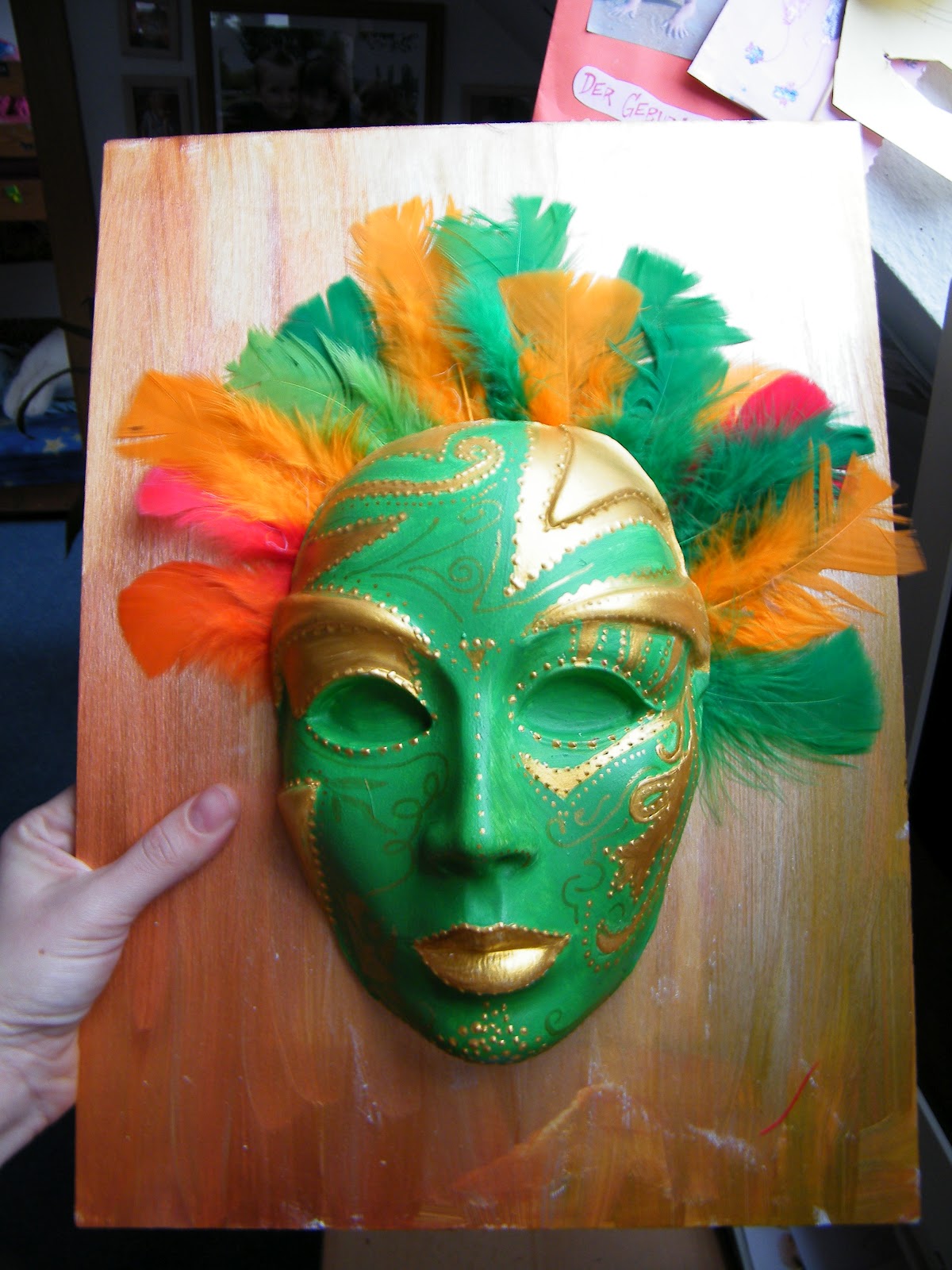 Wir sind kreativ: Gypsum mask. Гипсовая маска. Gipsmaske