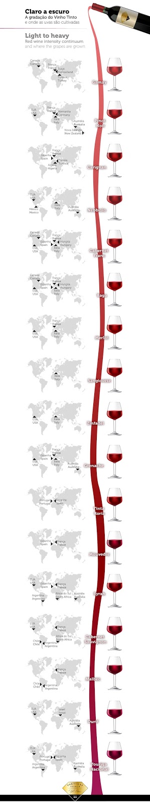 Os tons do Tinto | Red wine intensity continuum