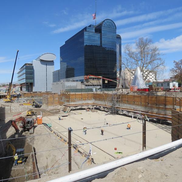 New Temple in Provo: Framing in the Basement and North Lot