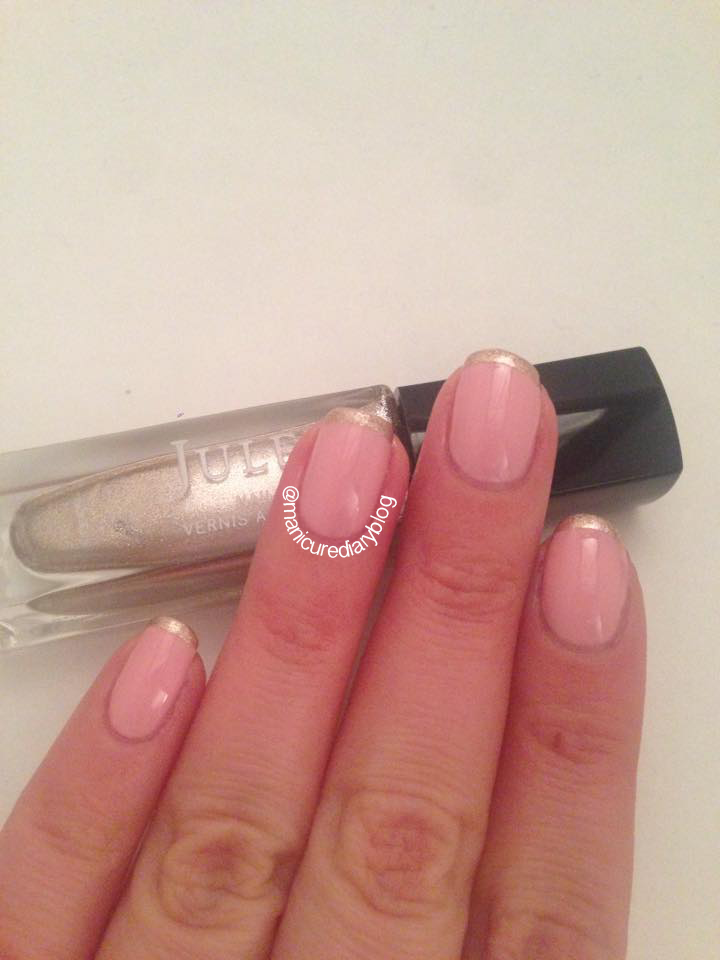 Manicure Diary: Pink & Gold French Manicure