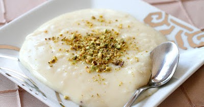 Lebanese Rice Pudding With Pistachio - Riz B Haleeb Recipe | Arabic ...