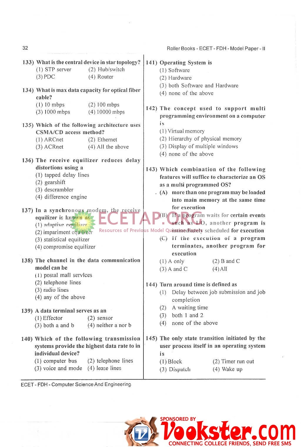 ECETAP - 2016, Previous, Model Papers, Question Papers EEE,ECE,SCE ...