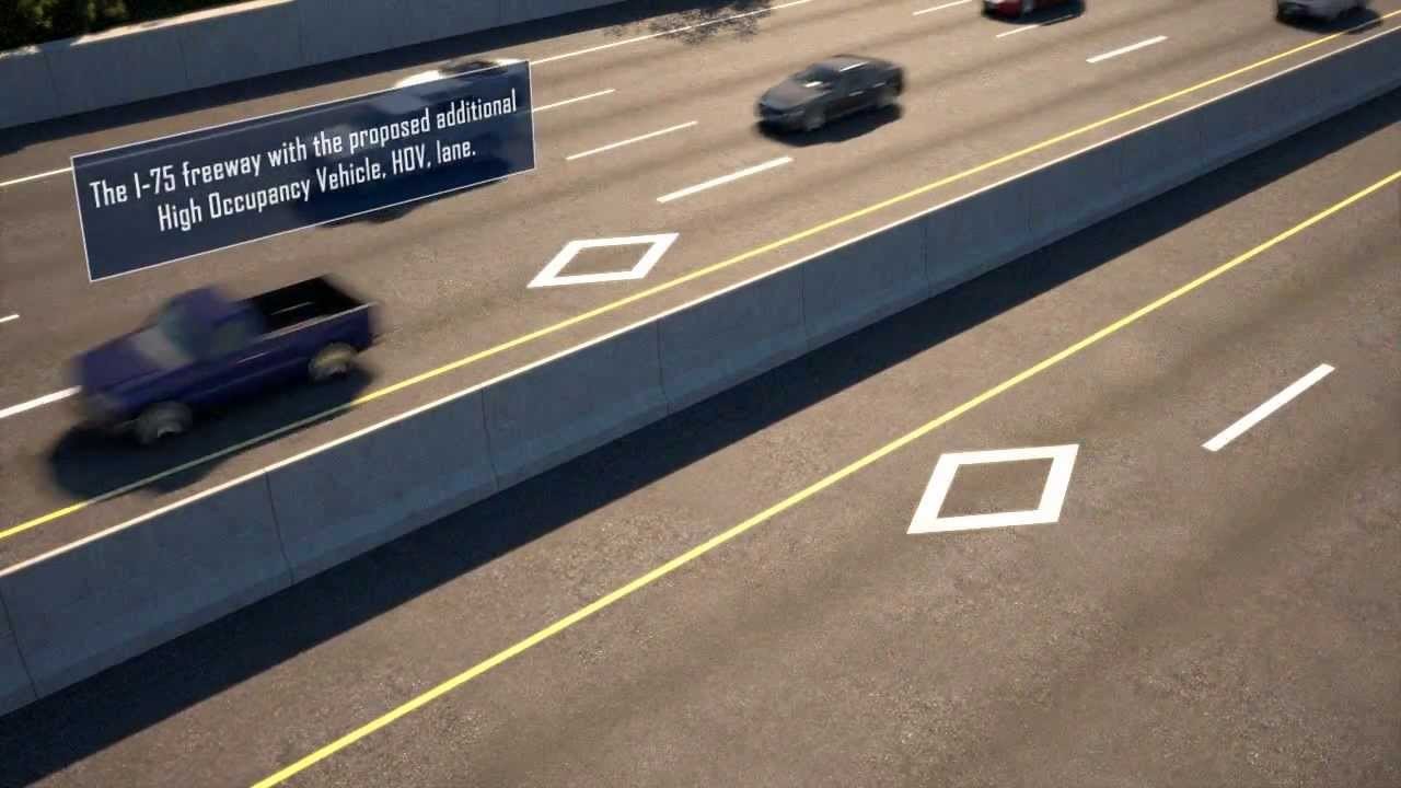 High-occupancy vehicle lane