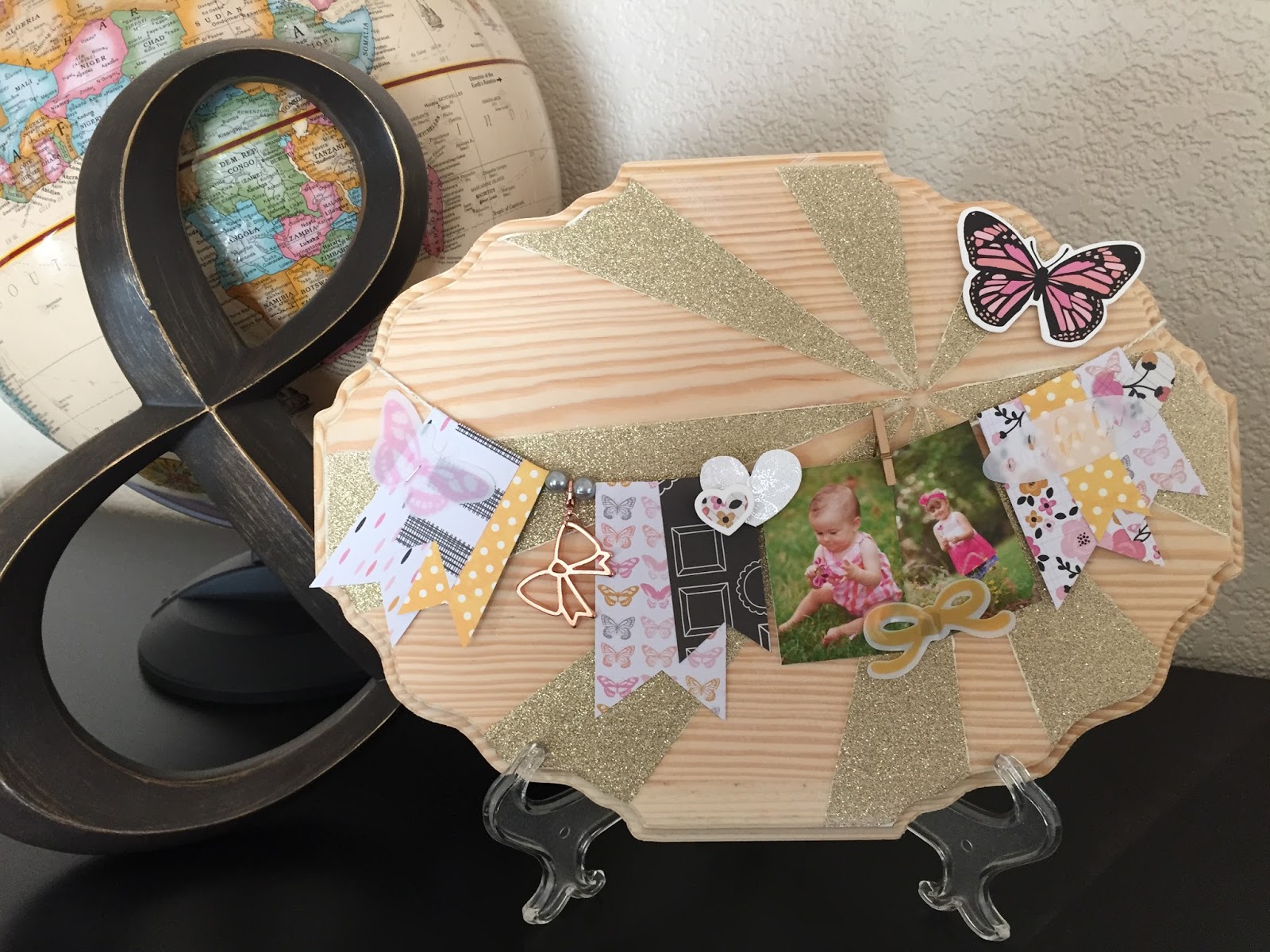 That Becky Girl Crafts : Everything needs gold glitter spray paint...