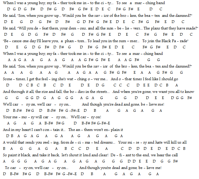 Flute & Piccolo Music: My Chemical Romance - Welcome To The Black Parade