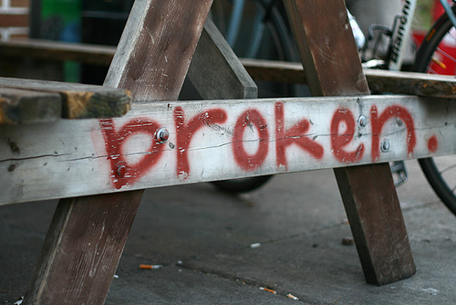 Notes From My Notebooks: Grammar Gaffe: Broke vs. Broken