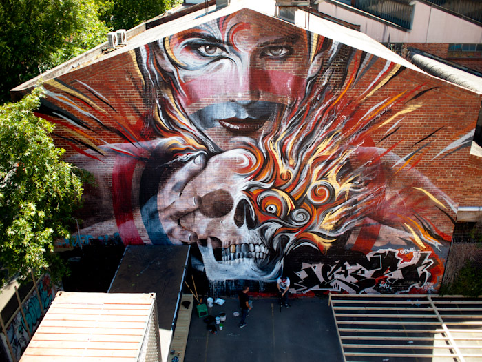 Rone x Meggs New Mural In Melbourne, Australia – StreetArtNews