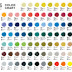 one take spray paint color chart
