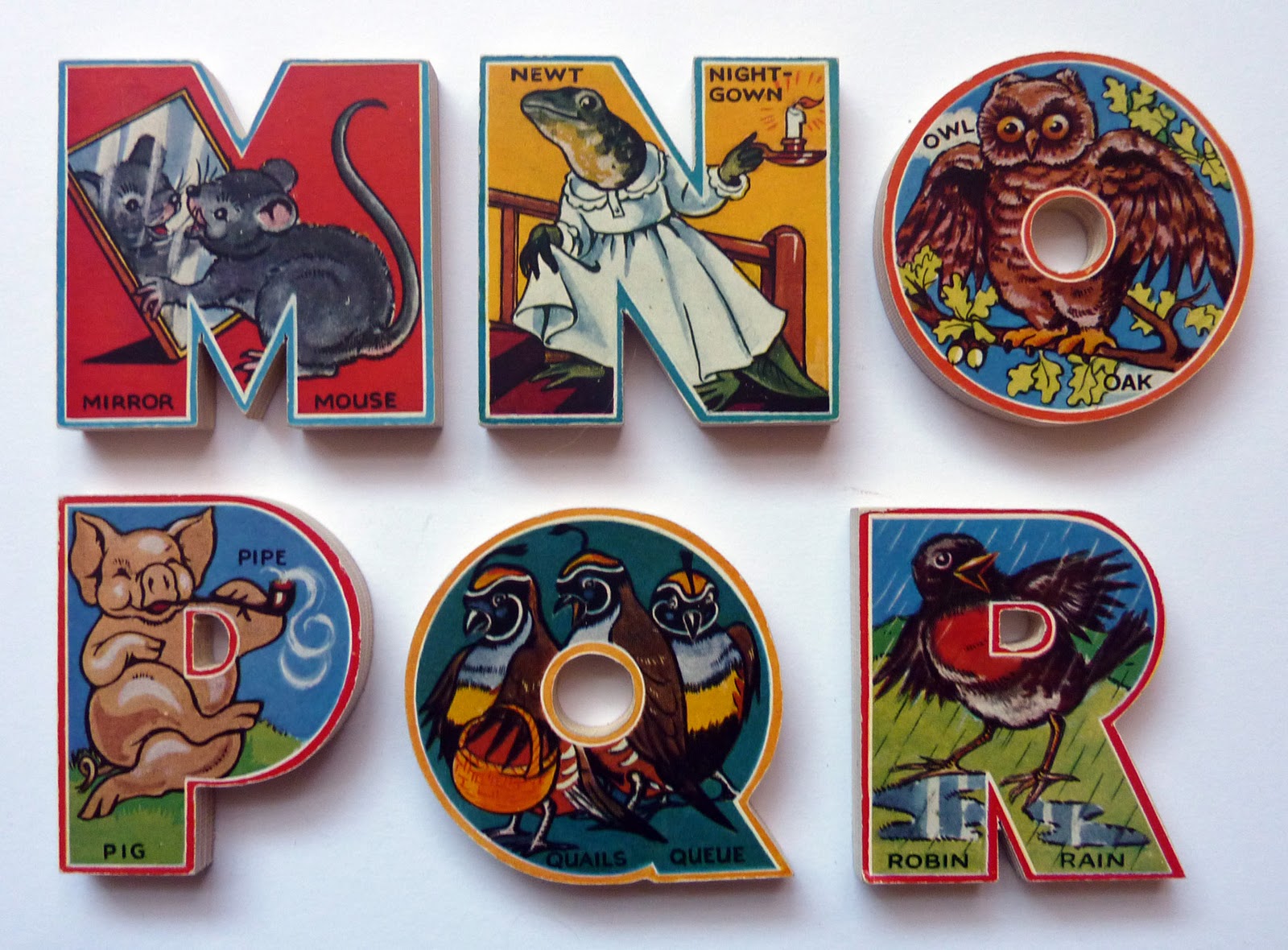 turning pages: Vintage animal alphabet