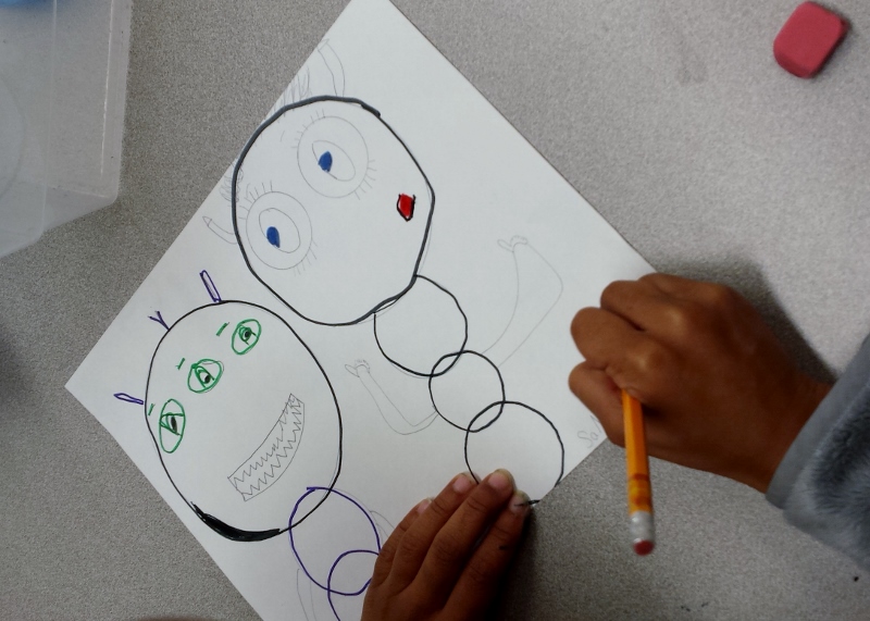 Mrs. Pearce's Art Room : Circle Monster with a Friend