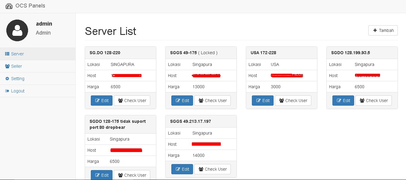 Setting Panel Reseller Ssh Vpn