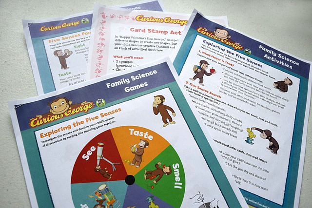 Mommy Maestra: Free Craftivity: Curious George Valentine's Day Cards ...