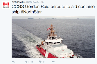 D'Arcy McGee: Cargo vessel adrift south of Haida Gwaii, Coast Guard ...