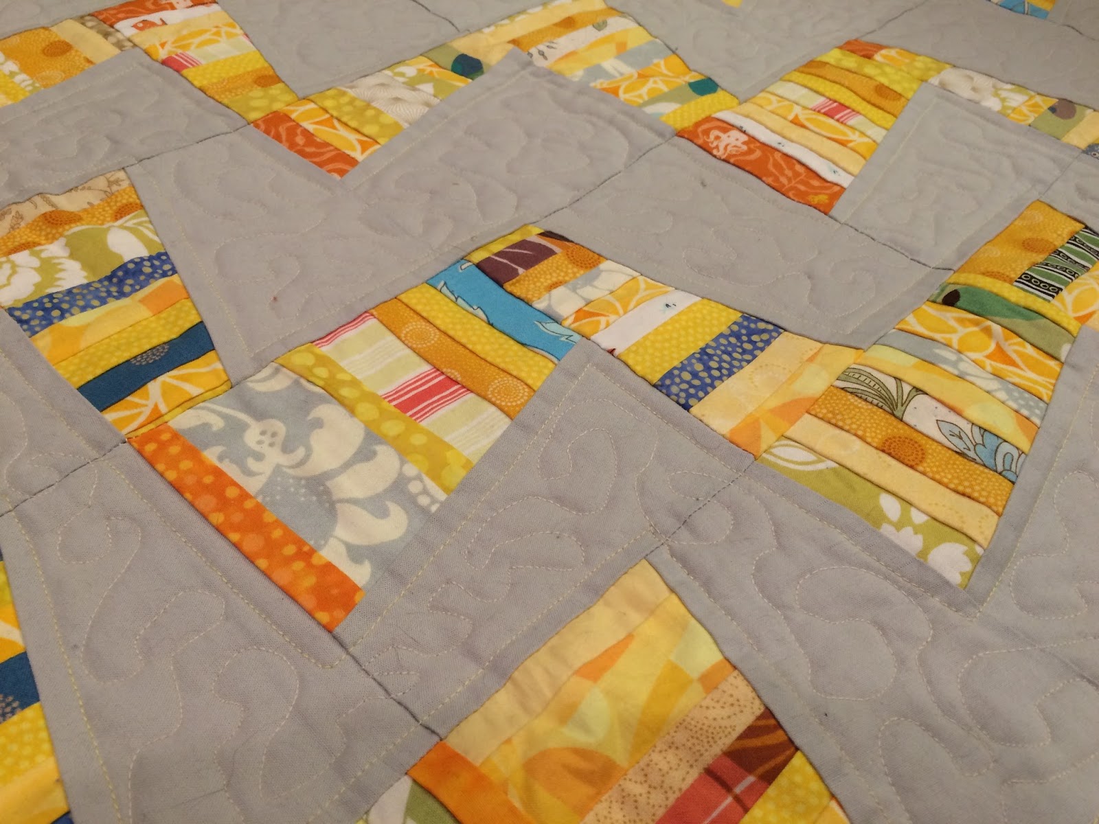 Sewing Machines and Sew Forth: Lightning Bolt Baby Quilt
