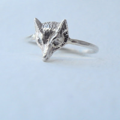 Jewellery Designs by Sarah Birt: Tiny little Silver Fox Ring