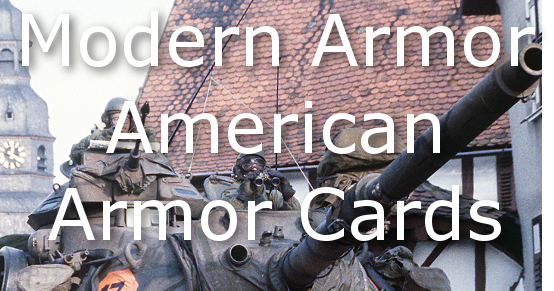 10mm Wargaming: Modern Armor - American Armor Cards
