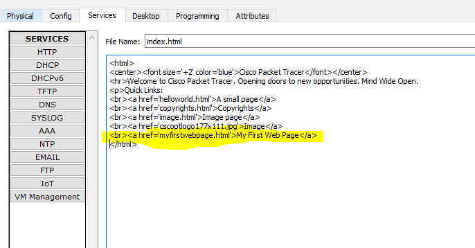 TECHNICAL WITH PRACTICAL: How to create web server on packet tracer