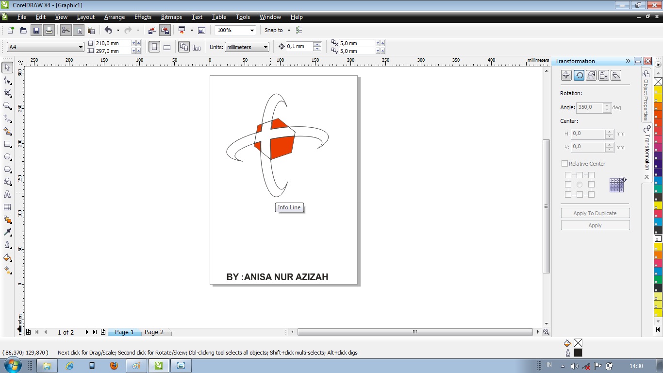 Cara membuat logo TELKOMSEL dengan Coreldraw | anisanurazizah27