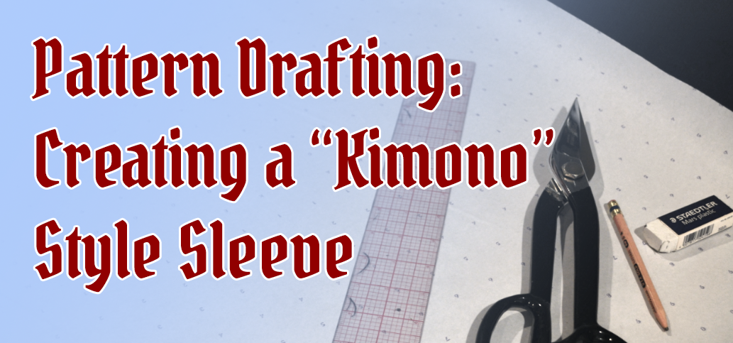 The Closet Historian: Pattern Drafting: Creating a "Kimono" Style Sleeve