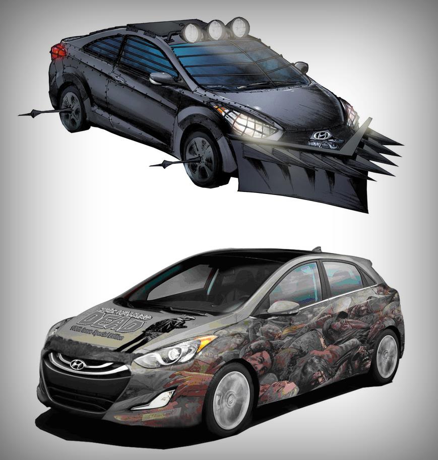 Unofficial AMC The Walking Dead: Hyundai Developing Zombie-Killing Car