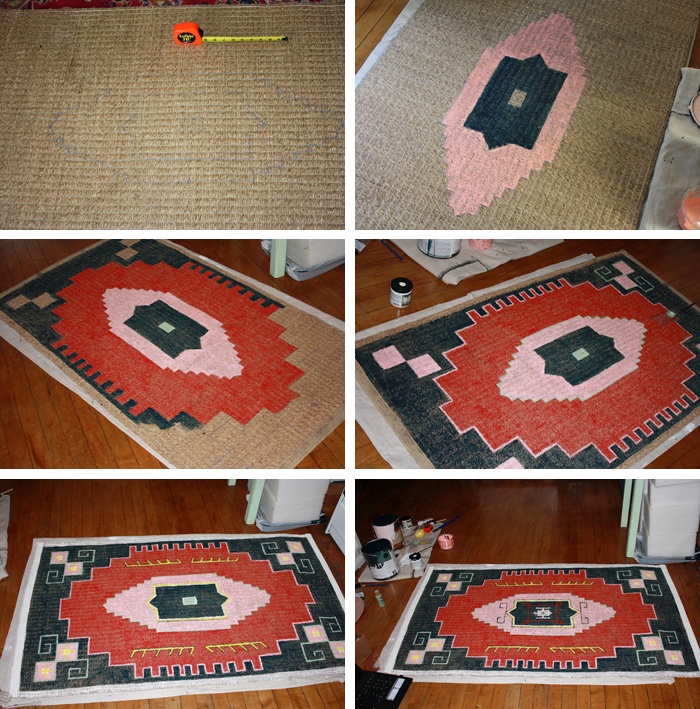 House Envy: DIY Painted Rugs