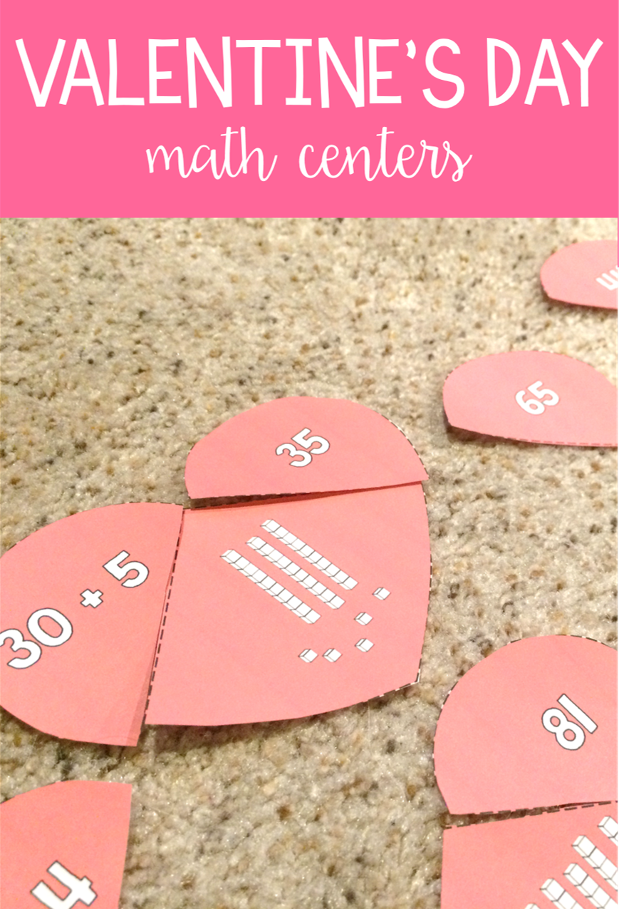 February Math Centers - Valentine Math - Susan Jones Teaching
