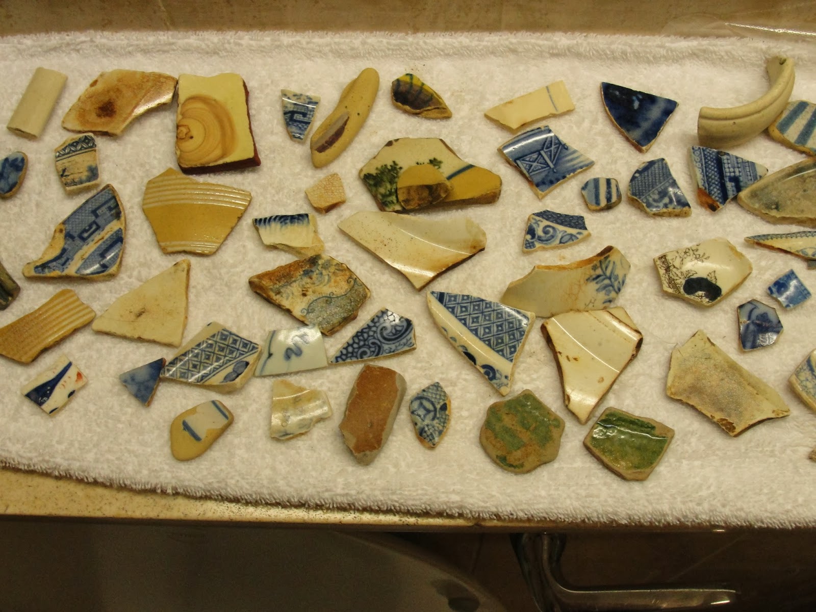 An American Mudlarker in London: My first collection of stuff Mudlarking