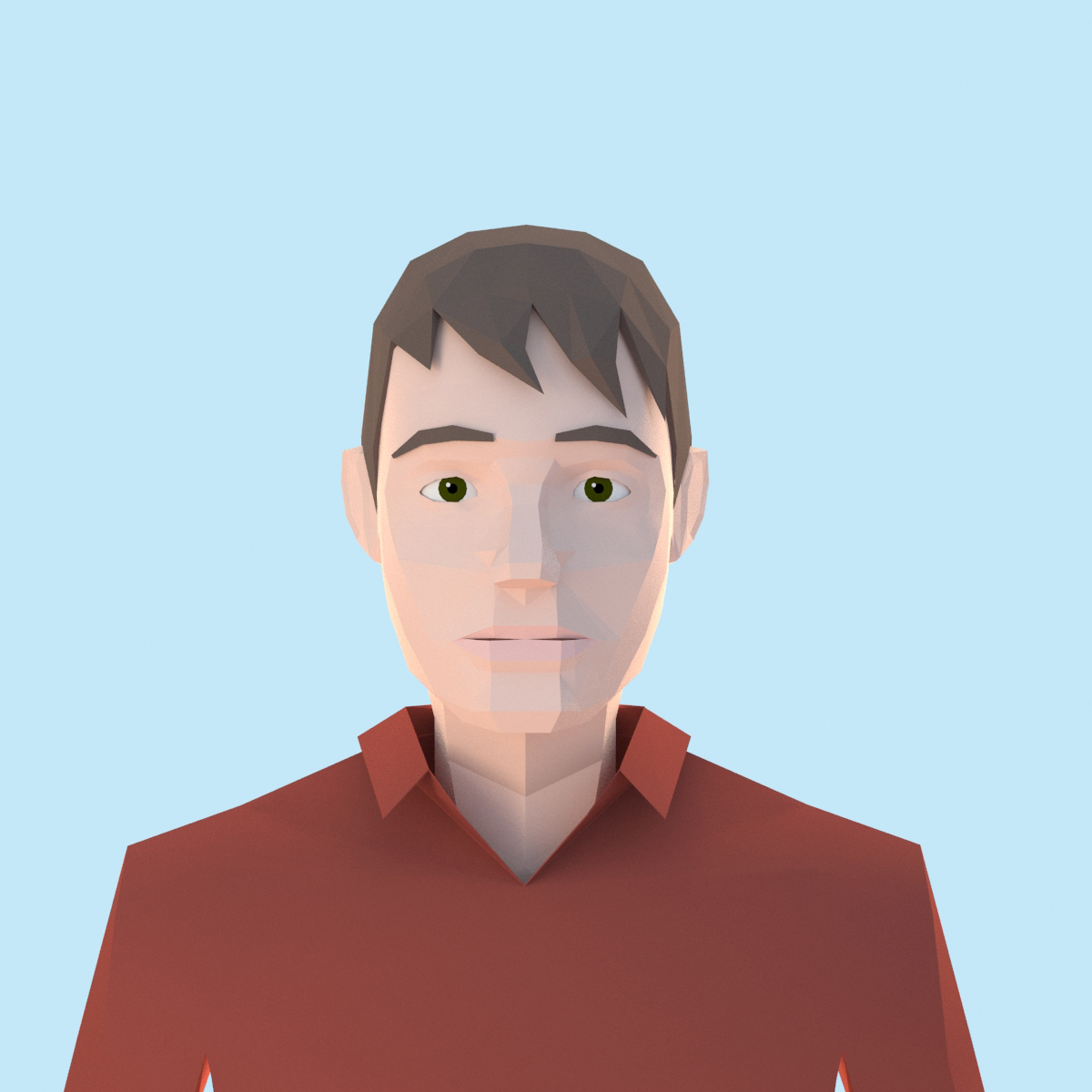 How to make eyes for low poly-poly stylized models? Everything is ...