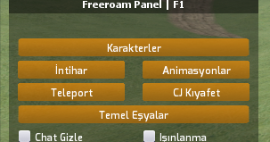 MTA SA F1 Freeroam GUI Scripti #1