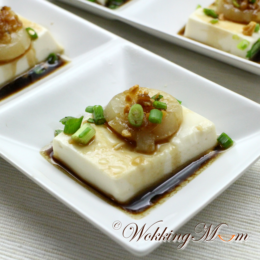 Let's get Wokking!: Steamed Tofu with Scallops 扇贝蒸豆腐 | Singapore Food ...