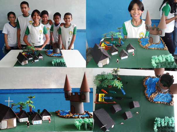 Minutos de sabedoria: Maquete do Senhorio medieval- 7º ano 1