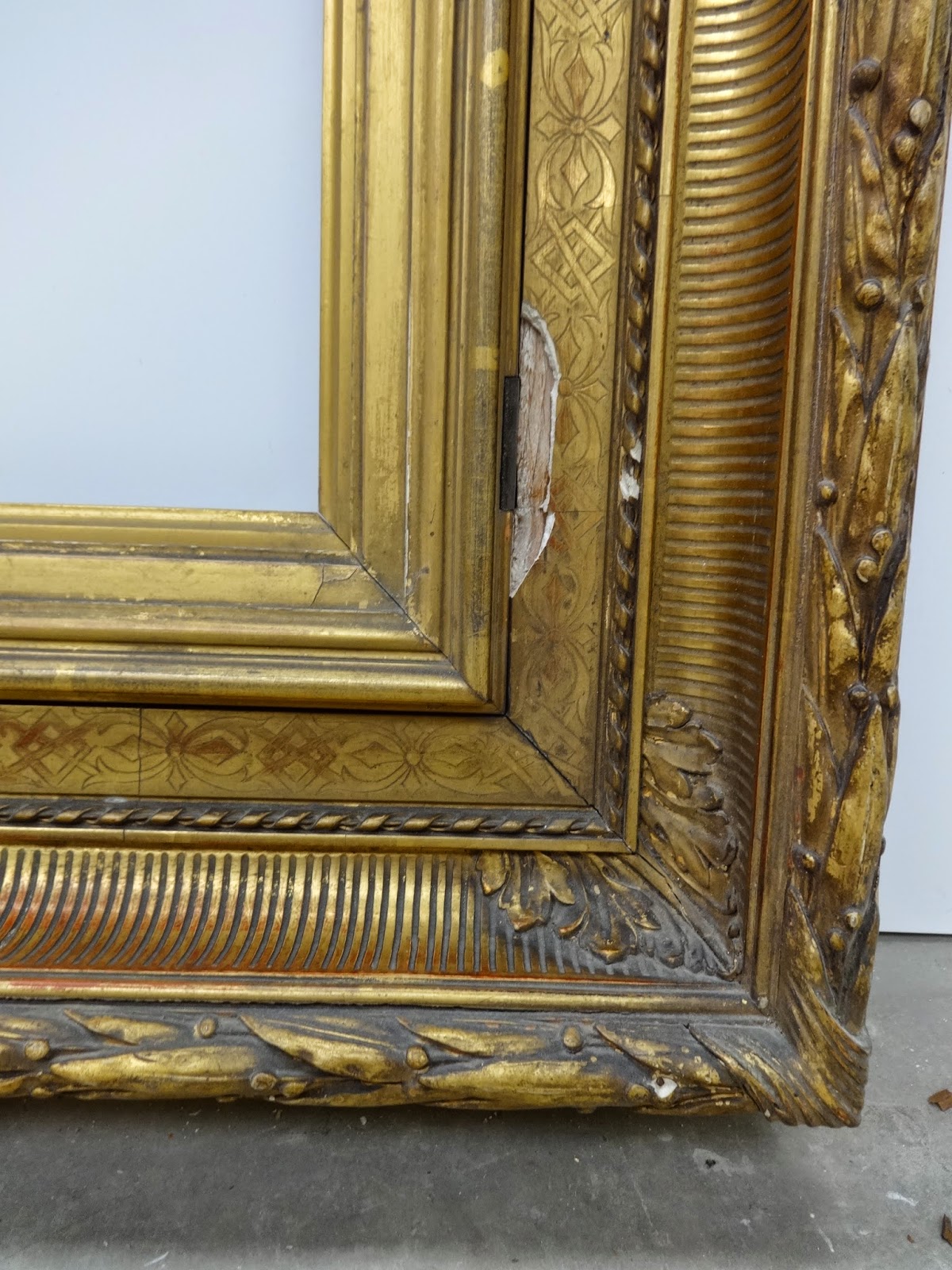 Antique Frame Sale: Fluted Empire Frame 19th Century