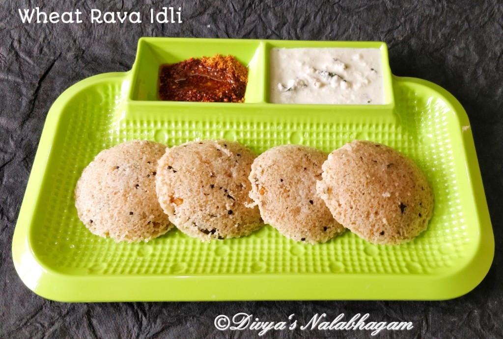 Wheat Rava Idli | Gothumai Rava Idli | Broken Wheat Idli - Divya's ...