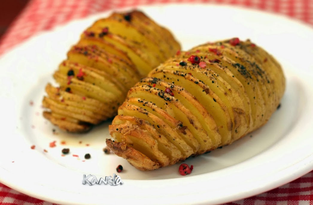 Hasselbackpotatis O Patatas Suecas ~ Kanelamonje Recetas De Cocina