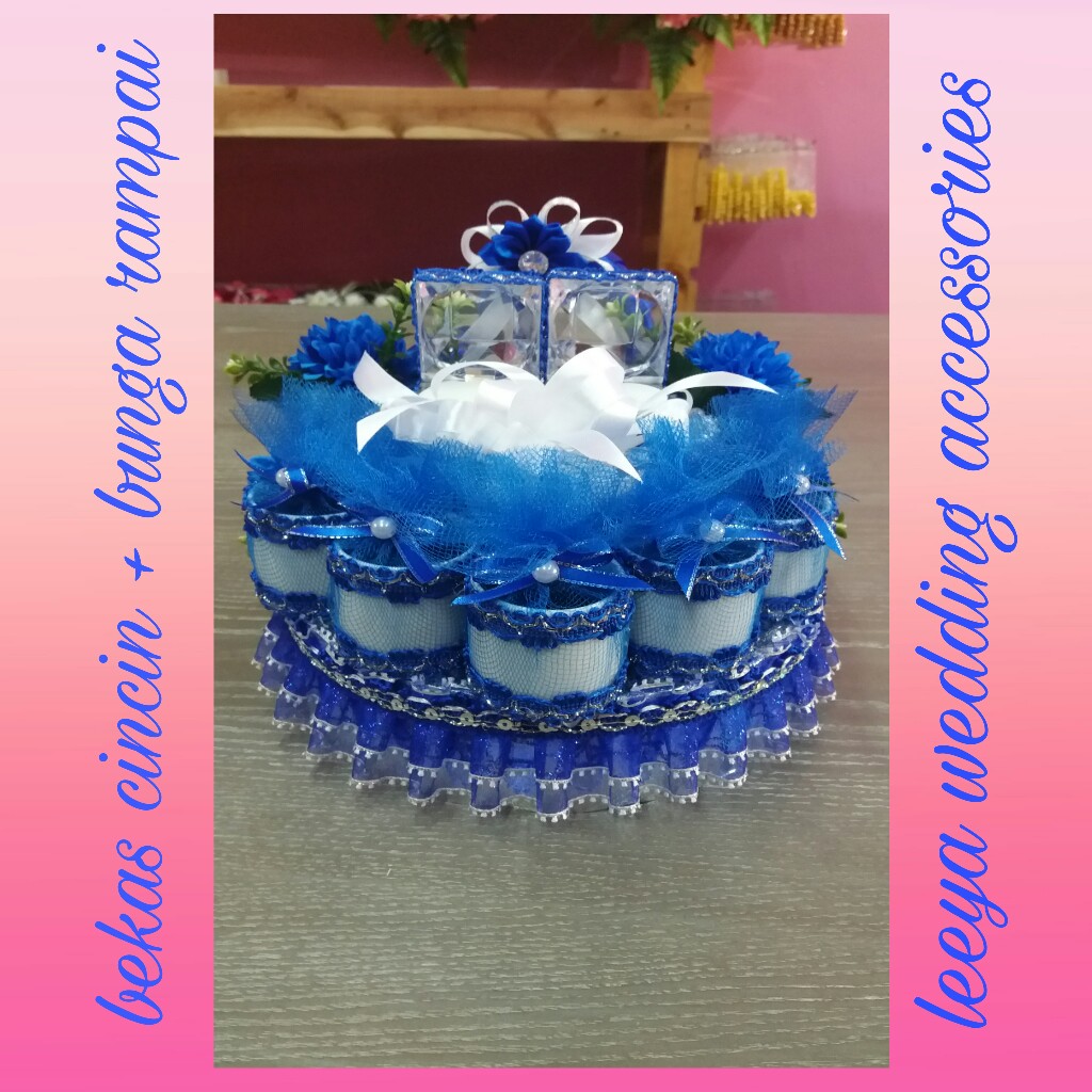 LEEYA WEDDING ACCESSORIES: HANTARAN BEKAS CINCIN - 1& 2 BENTUK + BUNGA ...