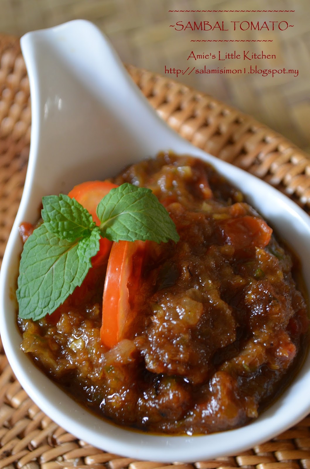 Sambal Tomato Sedap - Amie's Little Kitchen
