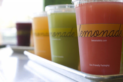 Six varieties of lemonade are offered daily: Cucumber Mint, Watermelon ...
