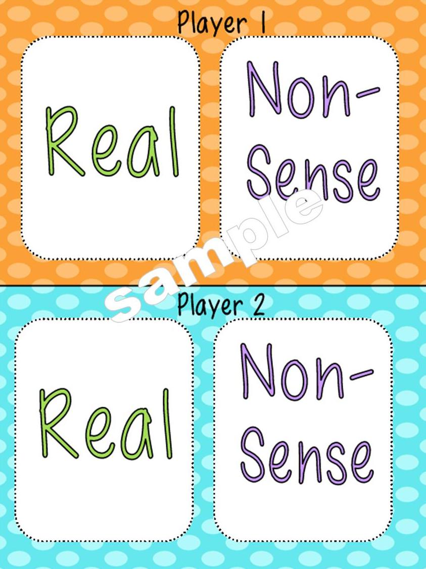 You Might be a First Grader...: Nonsense Word Fluency (NWF) Packet
