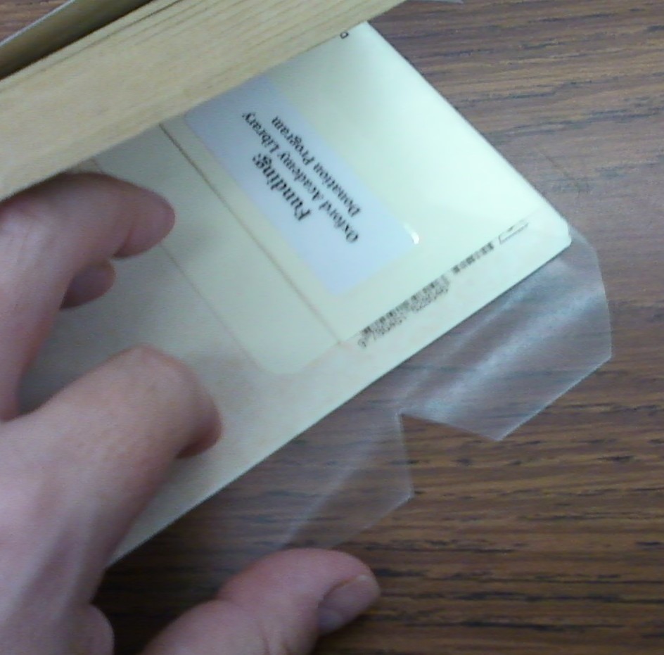 Smells Like Library: BOOK PROCESSING : Covering Paperbacks With Contact ...